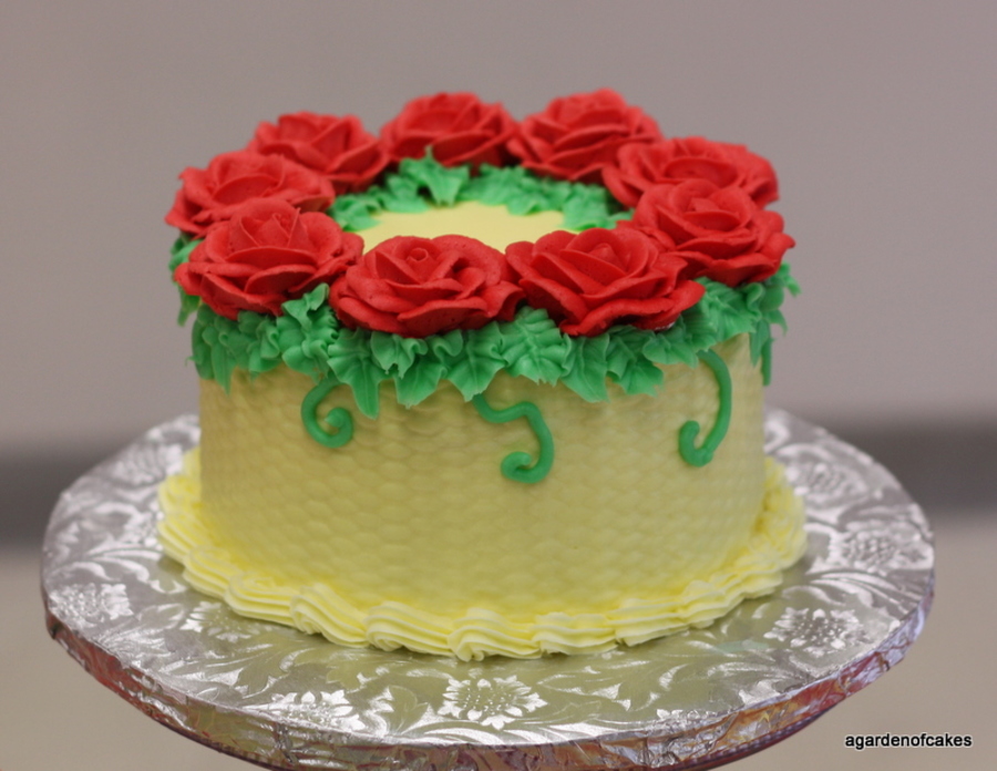 Red Roses Birthday Cake - CakeCentral.com