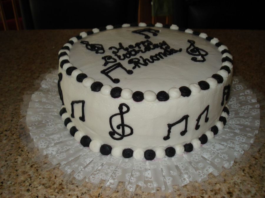 Musical Notes Birthday Cake - CakeCentral.com
