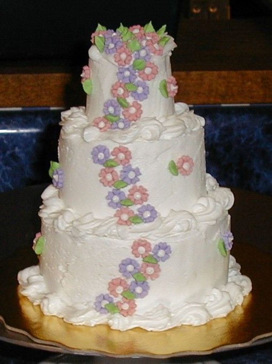 Mini 3 Tier Birthday Cake - CakeCentral.com