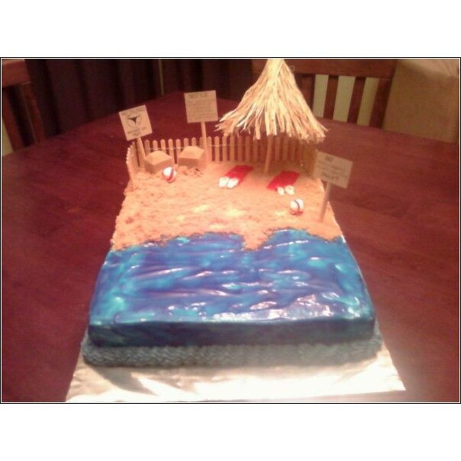 Beach Cake - CakeCentral.com