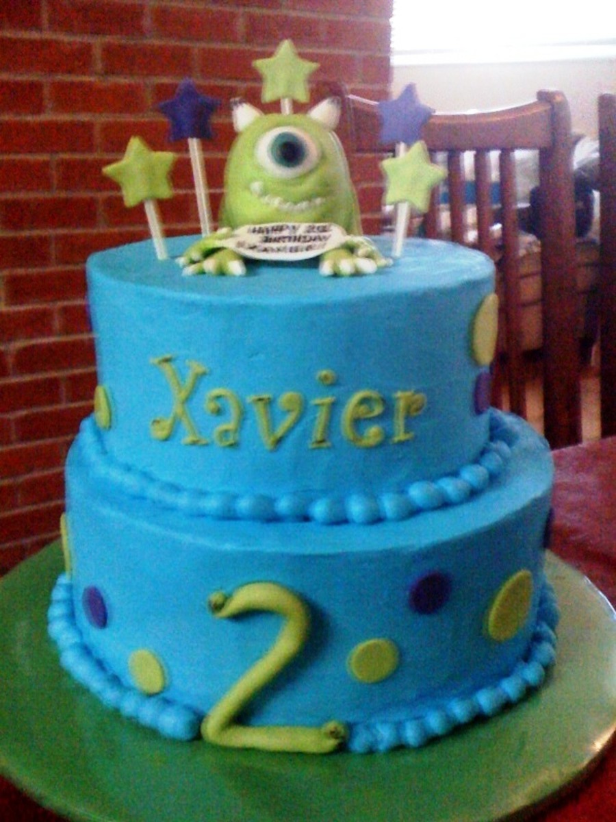 Monster Inc Mike Birthday Cake - CakeCentral.com