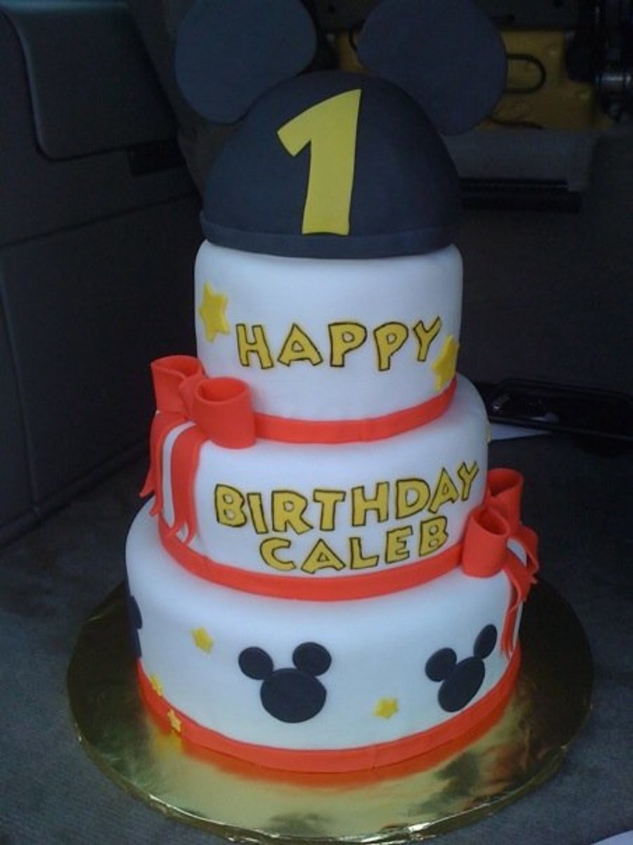 Mickey Mouse First Birthday Cake - CakeCentral.com