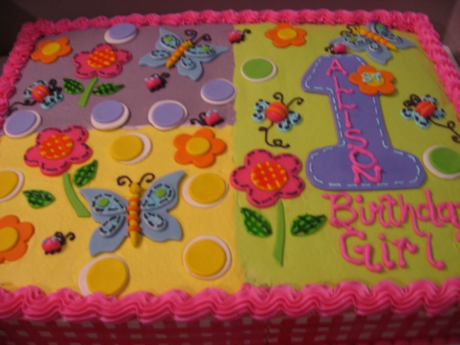 Allison's 1St Birthday Cake - CakeCentral.com