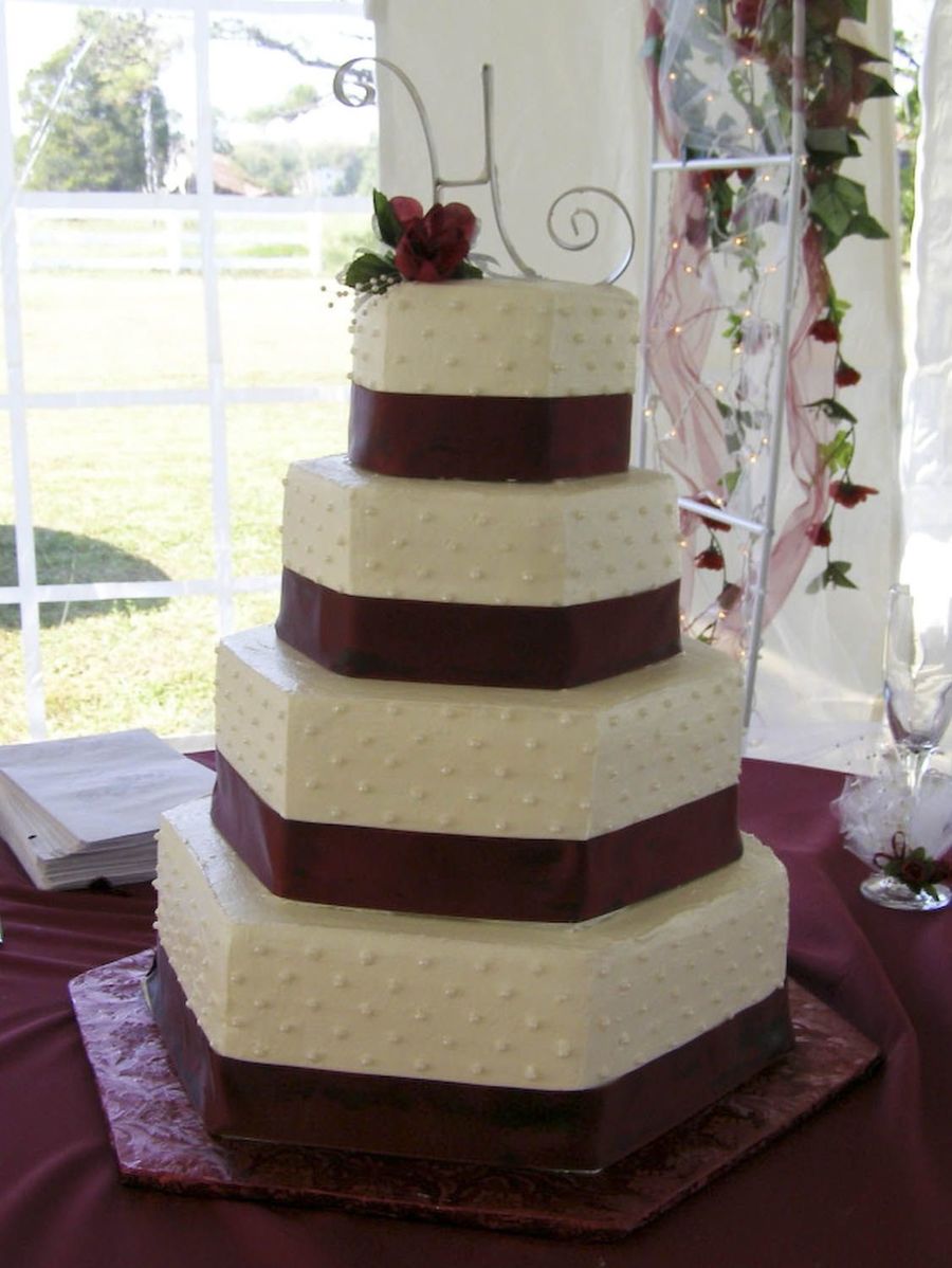 Hexagon Wedding Cake - CakeCentral.com
