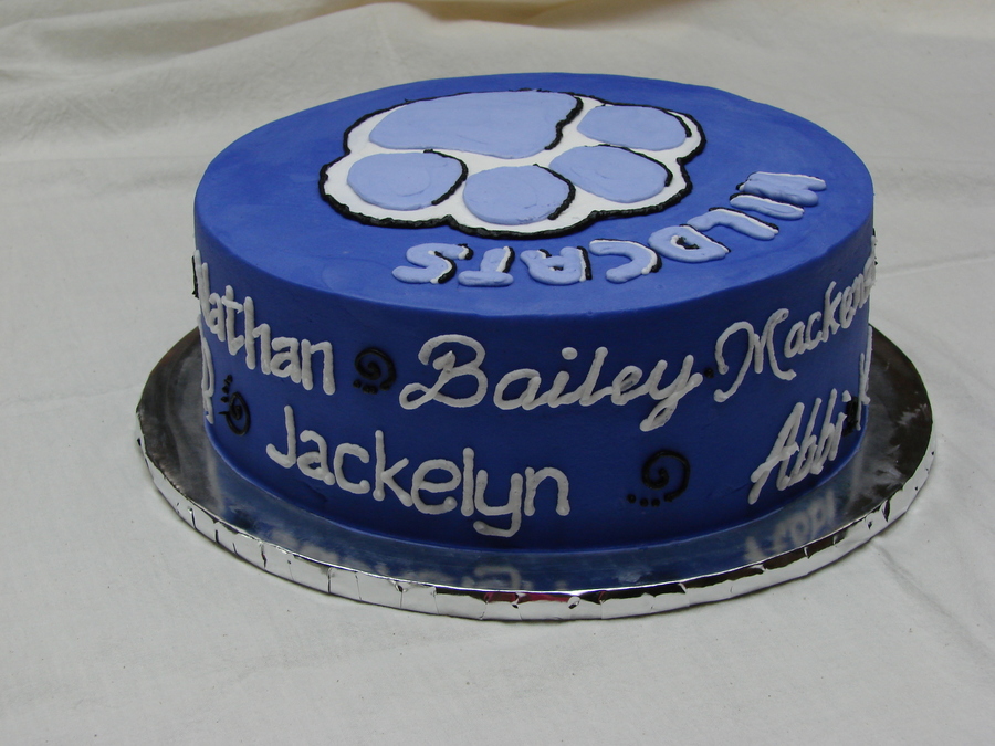 Wildcat Birthday Cake - CakeCentral.com