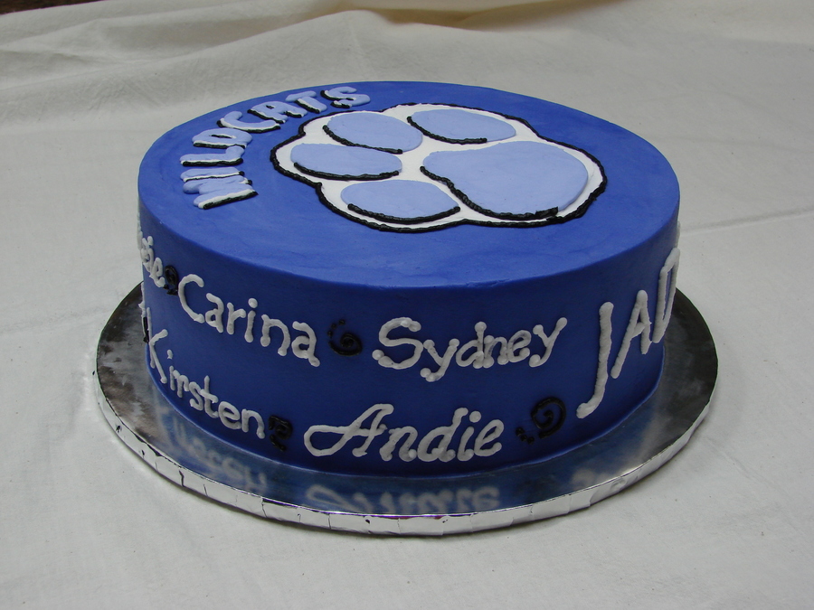 Wildcat Birthday Cake - CakeCentral.com