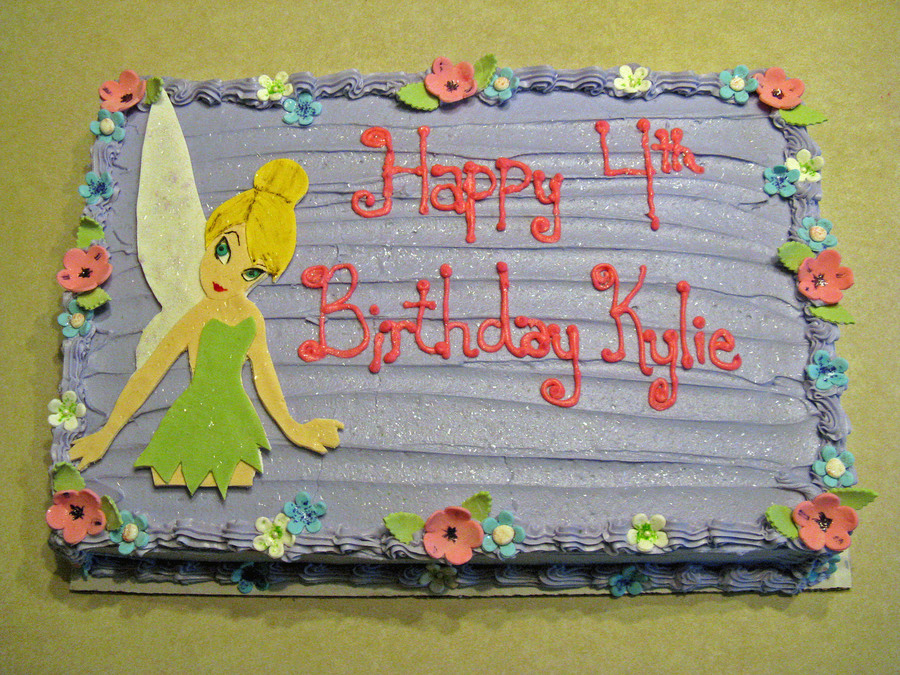 Tinker Bell Full Sheet Cake - CakeCentral.com