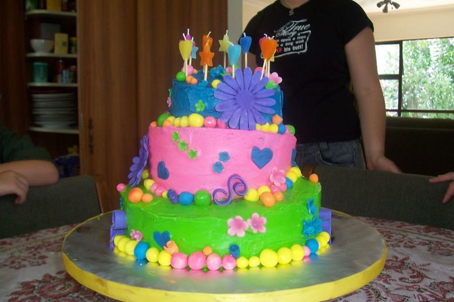 Colourful Whimsy Cake - CakeCentral.com