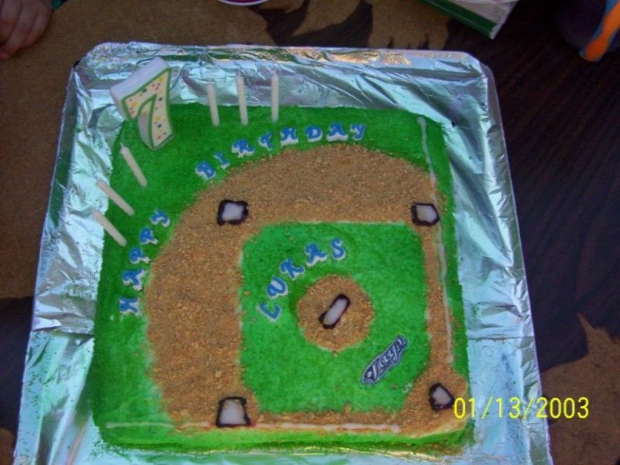 Baseball Diamond Cake - CakeCentral.com