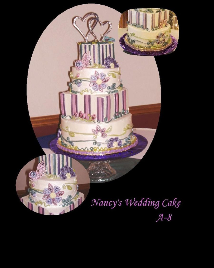 Quilled Wedding Cake - CakeCentral.com