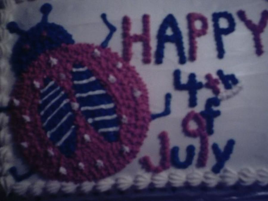 4Th Of July Ladybug - CakeCentral.com