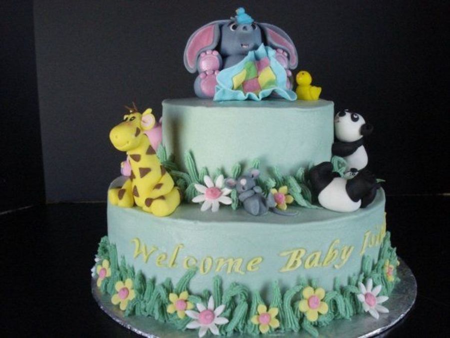 Jungle Baby Dummy Cake - CakeCentral.com