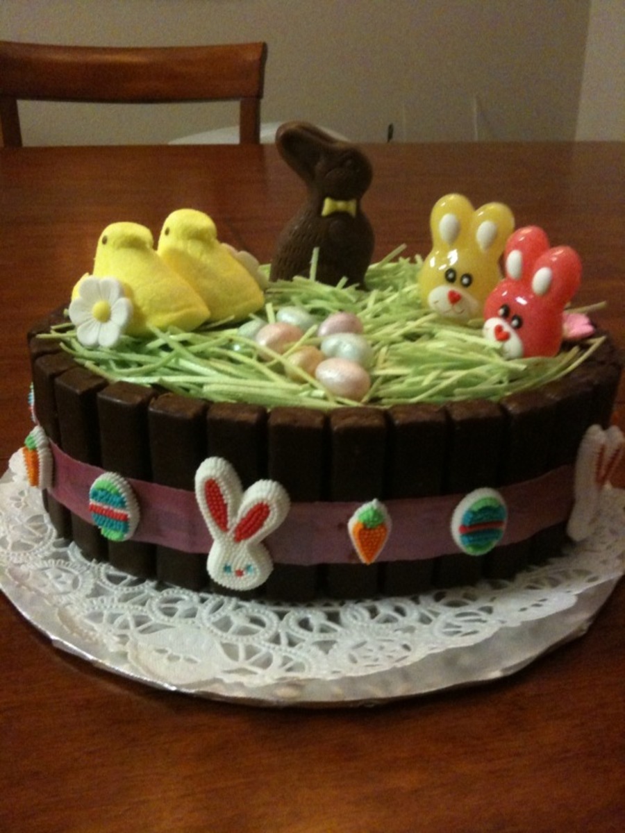Easter Basket With Ribbon - CakeCentral.com