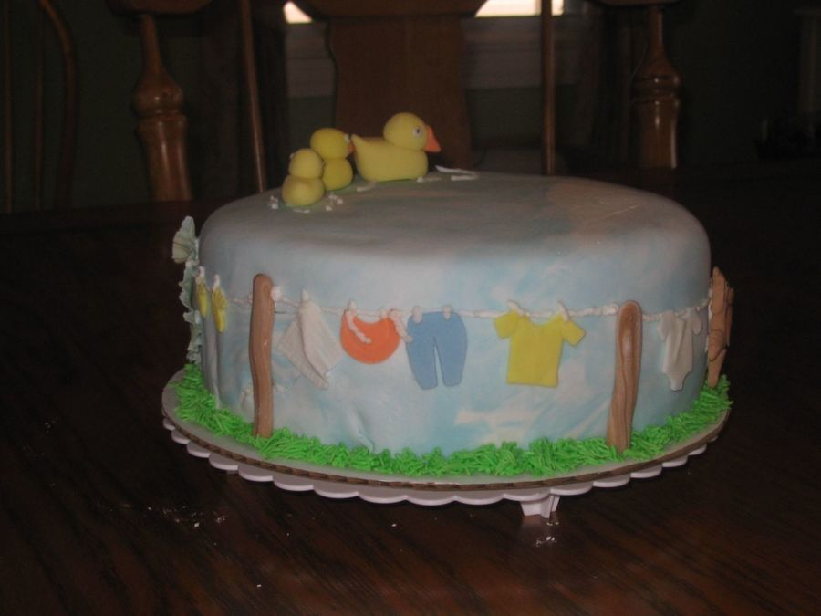 Clothes Line Cake - CakeCentral.com