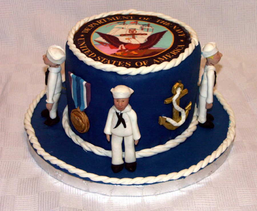 Navy Cake - CakeCentral.com