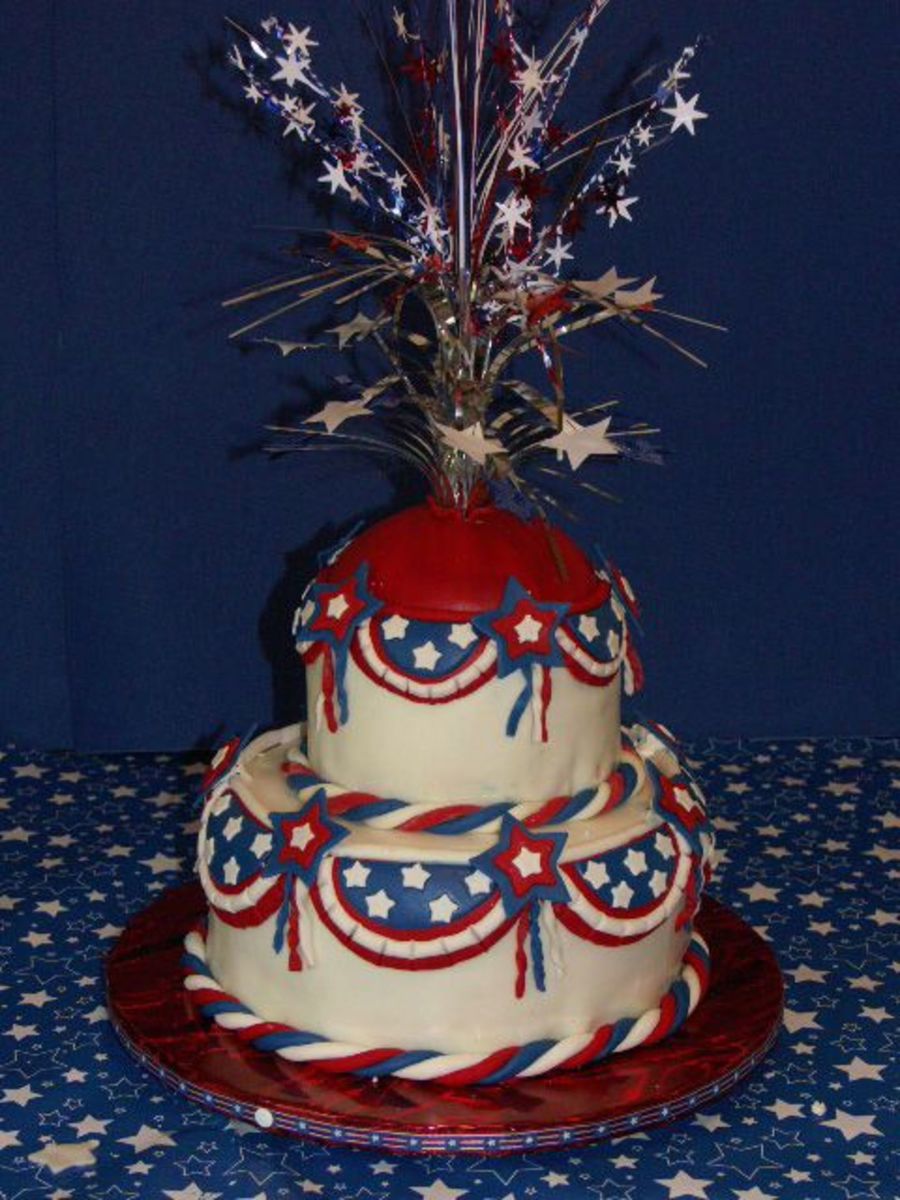Patriotic Cake - CakeCentral.com