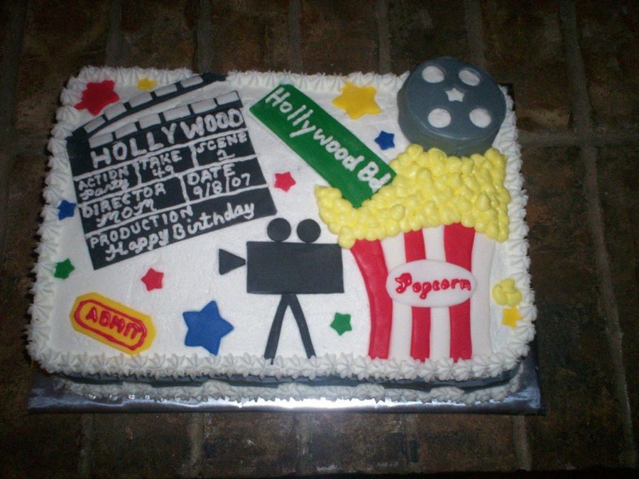 Movie Party Cake - CakeCentral.com