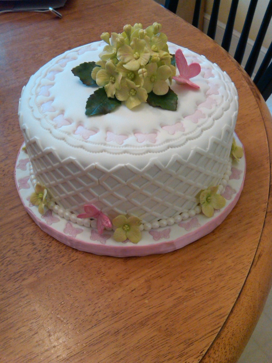 Garden Themed Birthday Cake - CakeCentral.com