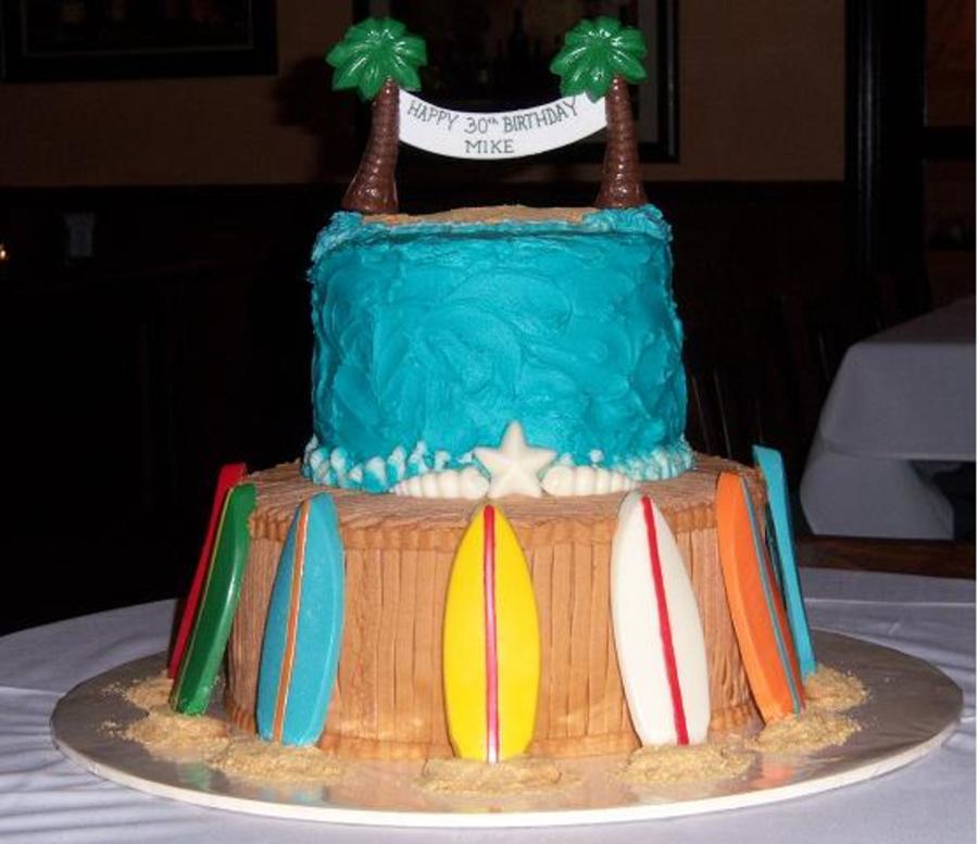 Surf Board Cake - CakeCentral.com