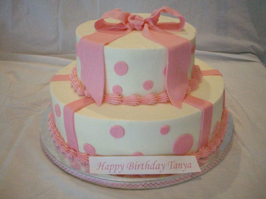Pink Birthday Cake - CakeCentral.com