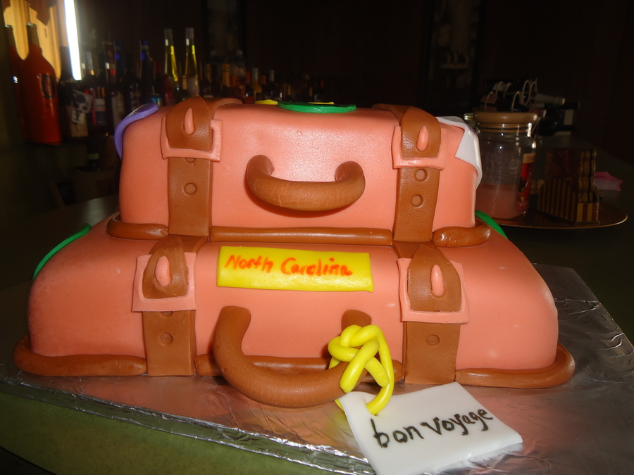 Going Away Luggage Cake - CakeCentral.com