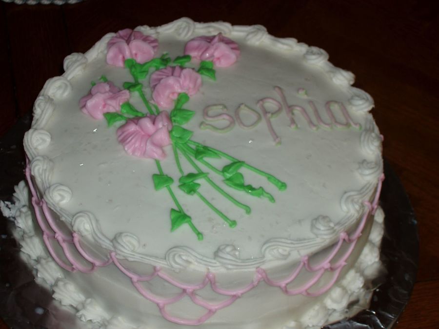 Sweet Pea Cake - CakeCentral.com