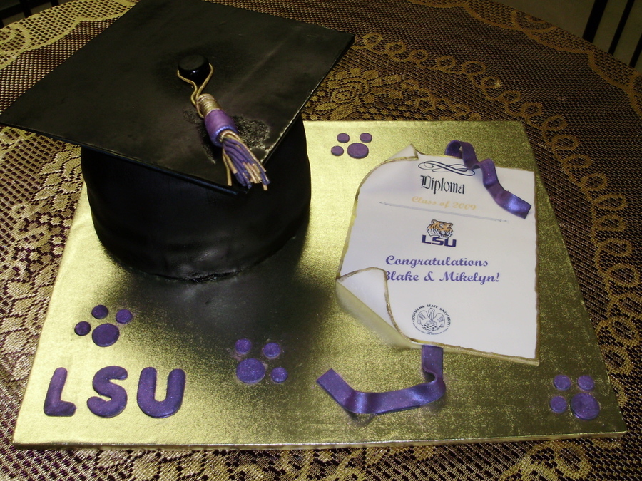 Lsu Graduation Cap - CakeCentral.com
