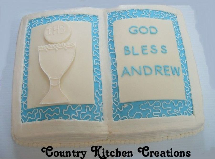 First Communion Cake - CakeCentral.com