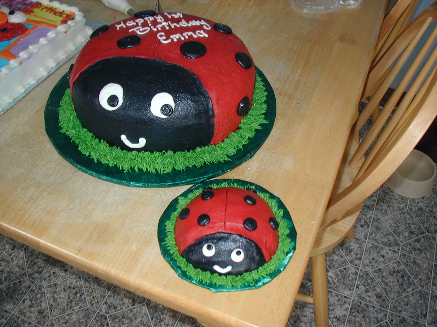 Lady Bug W/smash Cake - CakeCentral.com