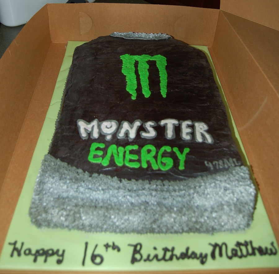 Monster Drink Can Cake - CakeCentral.com