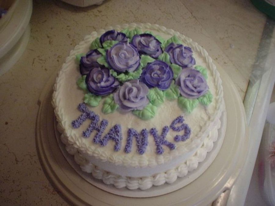 Thank You Cake - CakeCentral.com