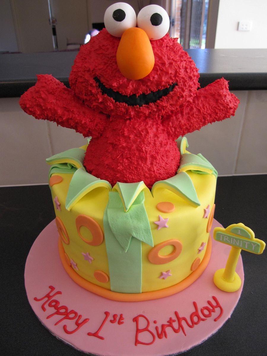 Elmo Surprise - CakeCentral.com