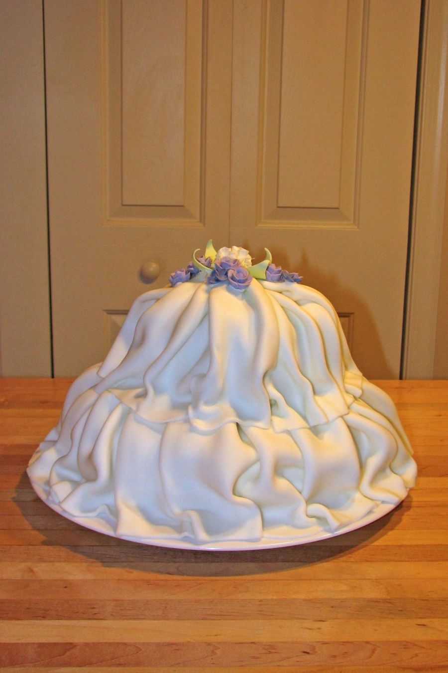 Fondant Practice Wedding Cake - CakeCentral.com