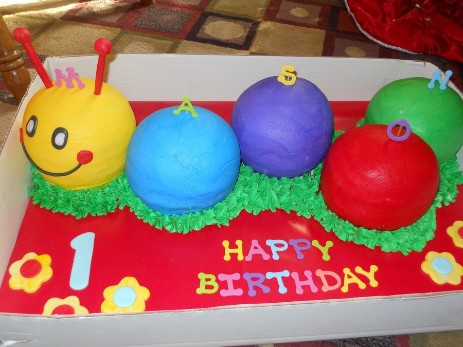 Baby Einstein Caterpillar - CakeCentral.com