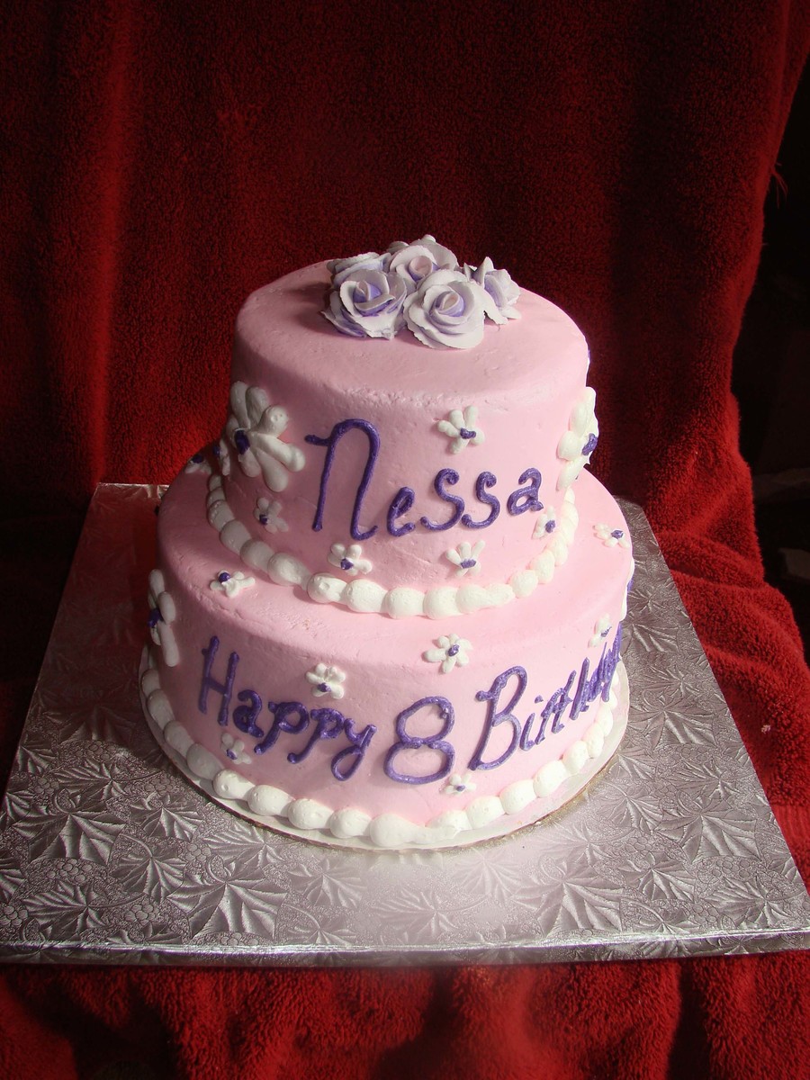 Pink And Purple Birthday - CakeCentral.com