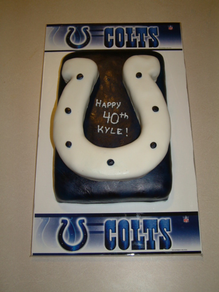 Colts Cake - CakeCentral.com