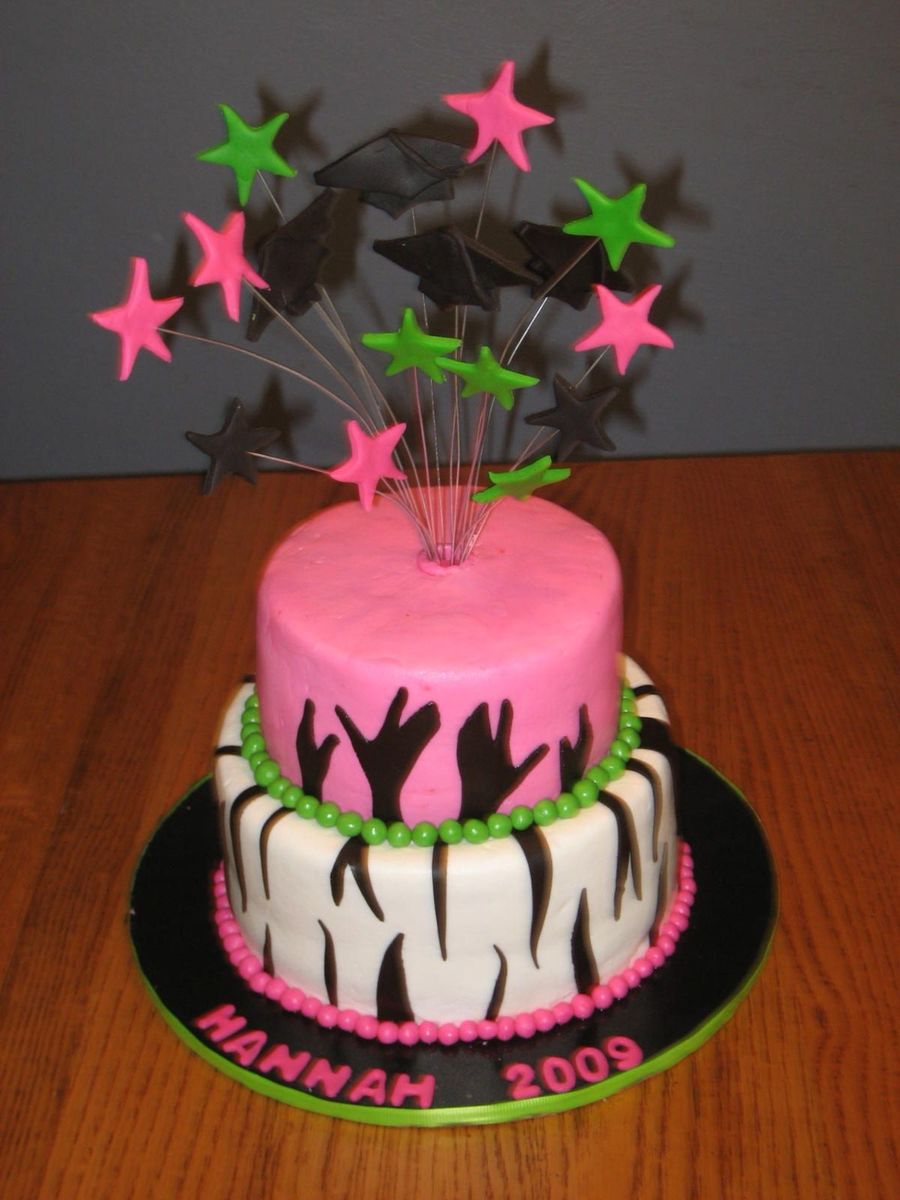 Zebra Graduation - CakeCentral.com