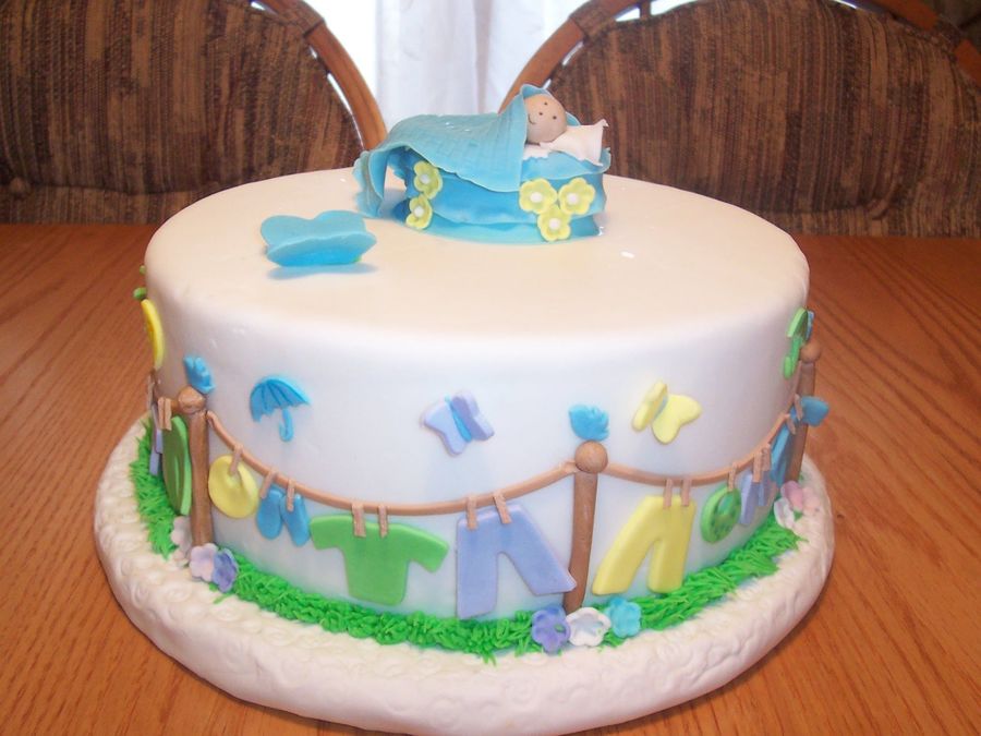 Baby Clothes Line - CakeCentral.com