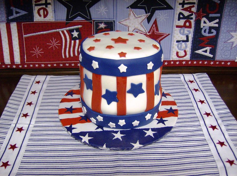 Uncle Sam 4Th Of July Hat - CakeCentral.com