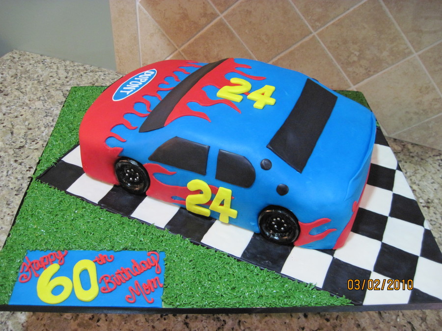 Jeff Gordon Race Car Cake - CakeCentral.com
