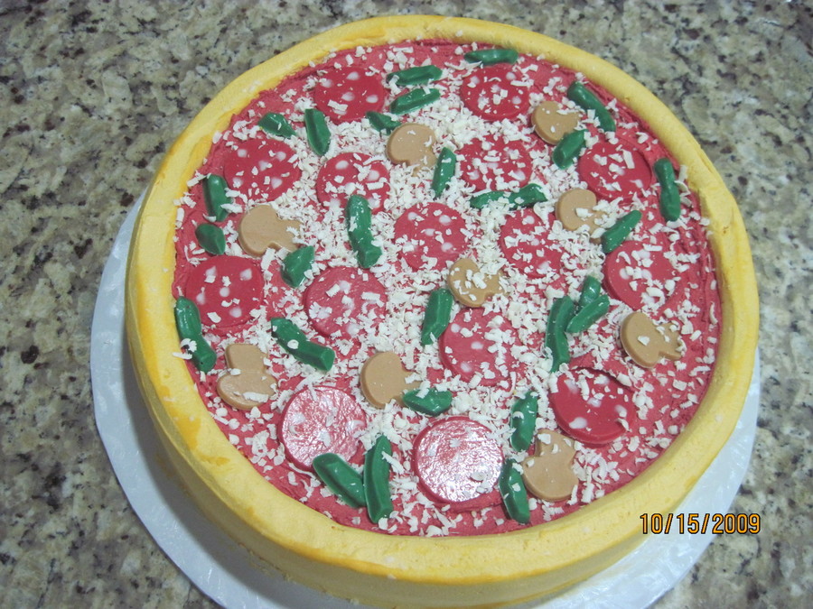Pizza Cake - CakeCentral.com