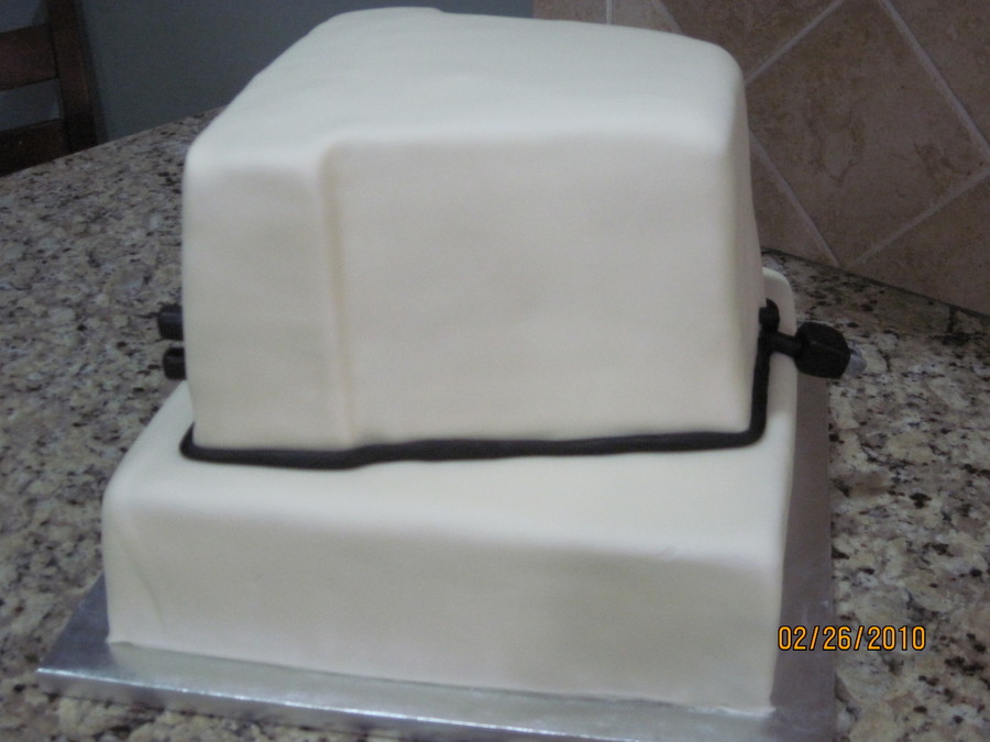 Old School Computer Retirement Cake - CakeCentral.com