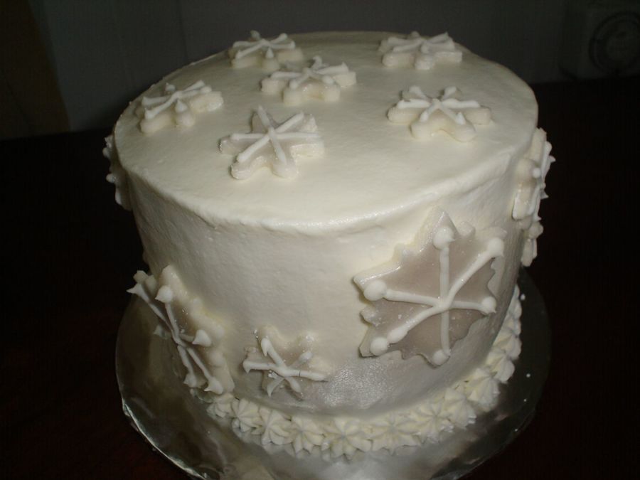 Snowflake Mini Cake - CakeCentral.com