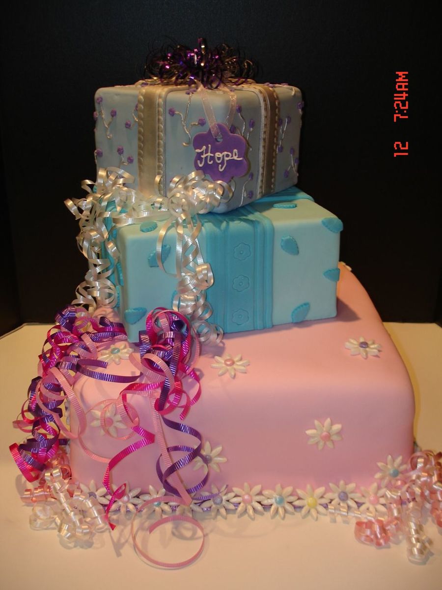 Hope's Present Cakes - CakeCentral.com