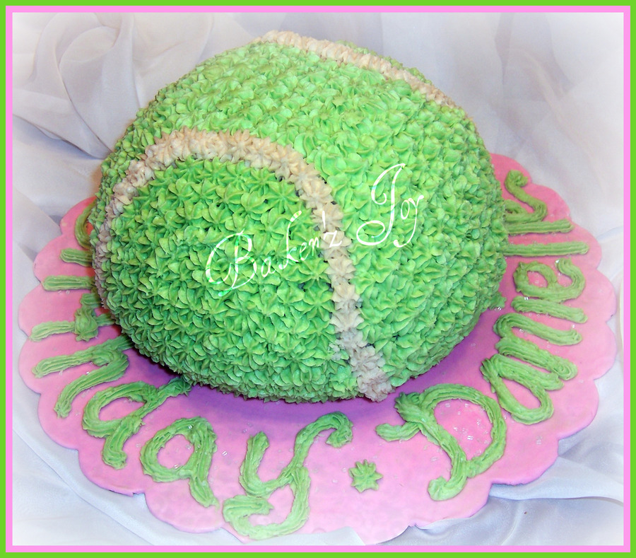 Tennis Ball Cake - CakeCentral.com