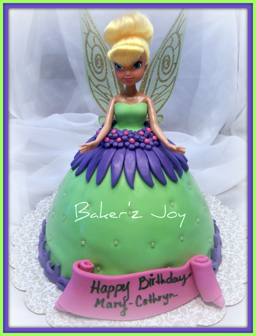 Tinkerbell Cake - CakeCentral.com