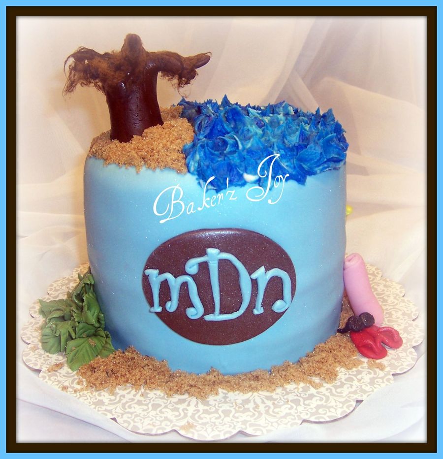 St Simon's Island Beach Theme Cake - CakeCentral.com