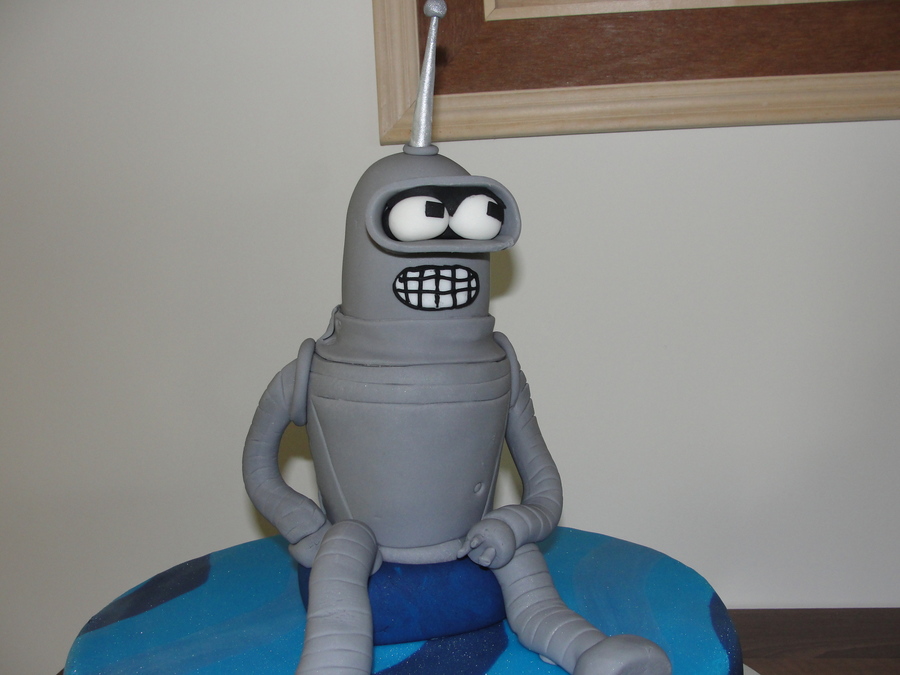 Bender From Futurama Birthday Cake. - CakeCentral.com