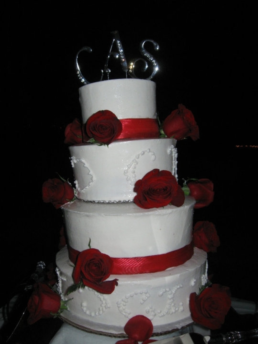 Red Ribbon Cake - CakeCentral.com