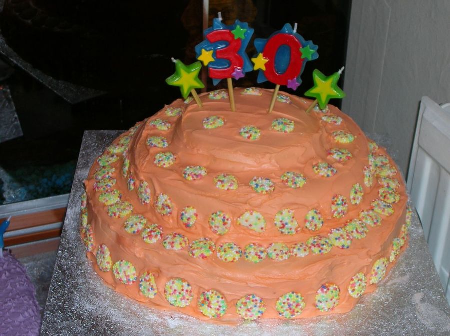 30Th Birthday Cake For Me (Cake 2) - CakeCentral.com